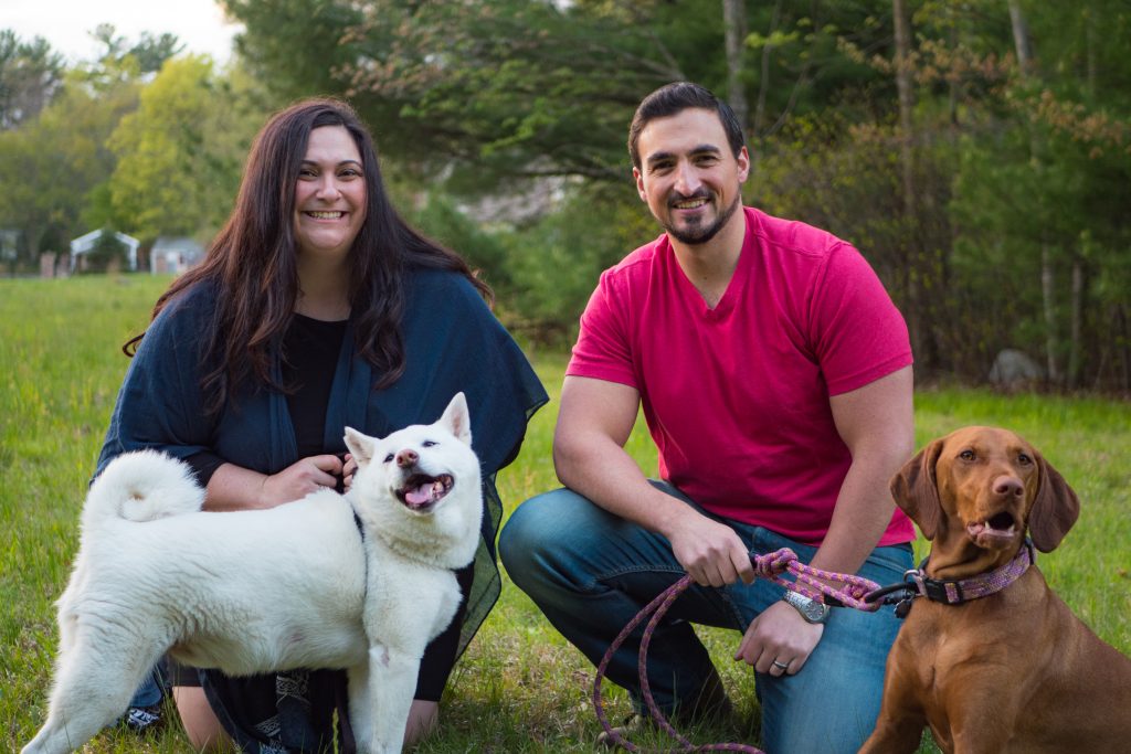 Alisa, Kiko, Joe and Mila out for a walk in our yard - A Full Circle ...